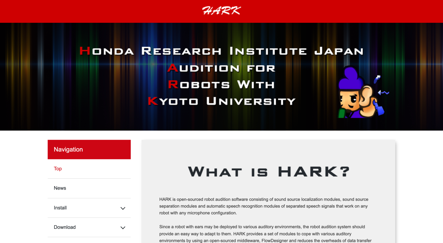 Open-Source Robot Audition Software—HARK | Honda Research Institute Japan Co., Ltd.